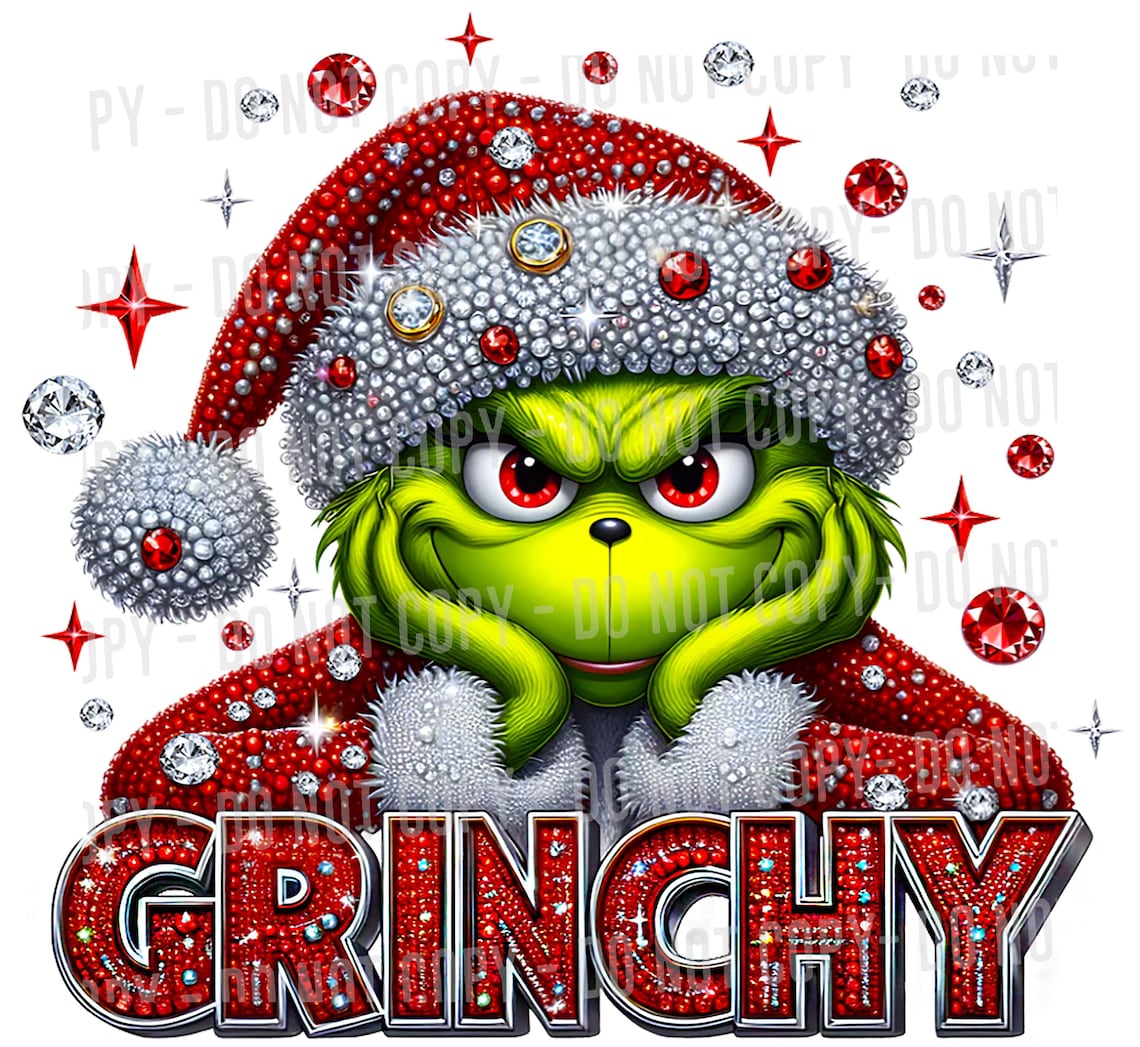 Diamond Grinch Png Files 4 Images - Etsy