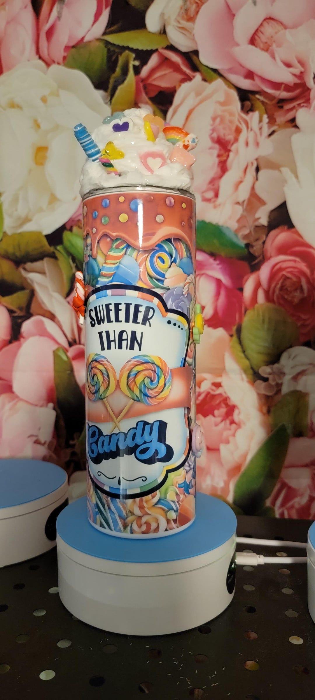 Sweeter Than Candy 20 Oz Skinny Straight Tumbler With Candy Topper - Etsy