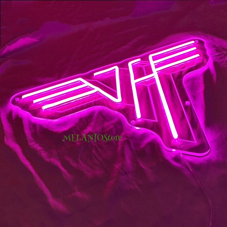 Van Halen Neon Sign, Music Studio Wall Decor, Rock Music Decor, Rock ...