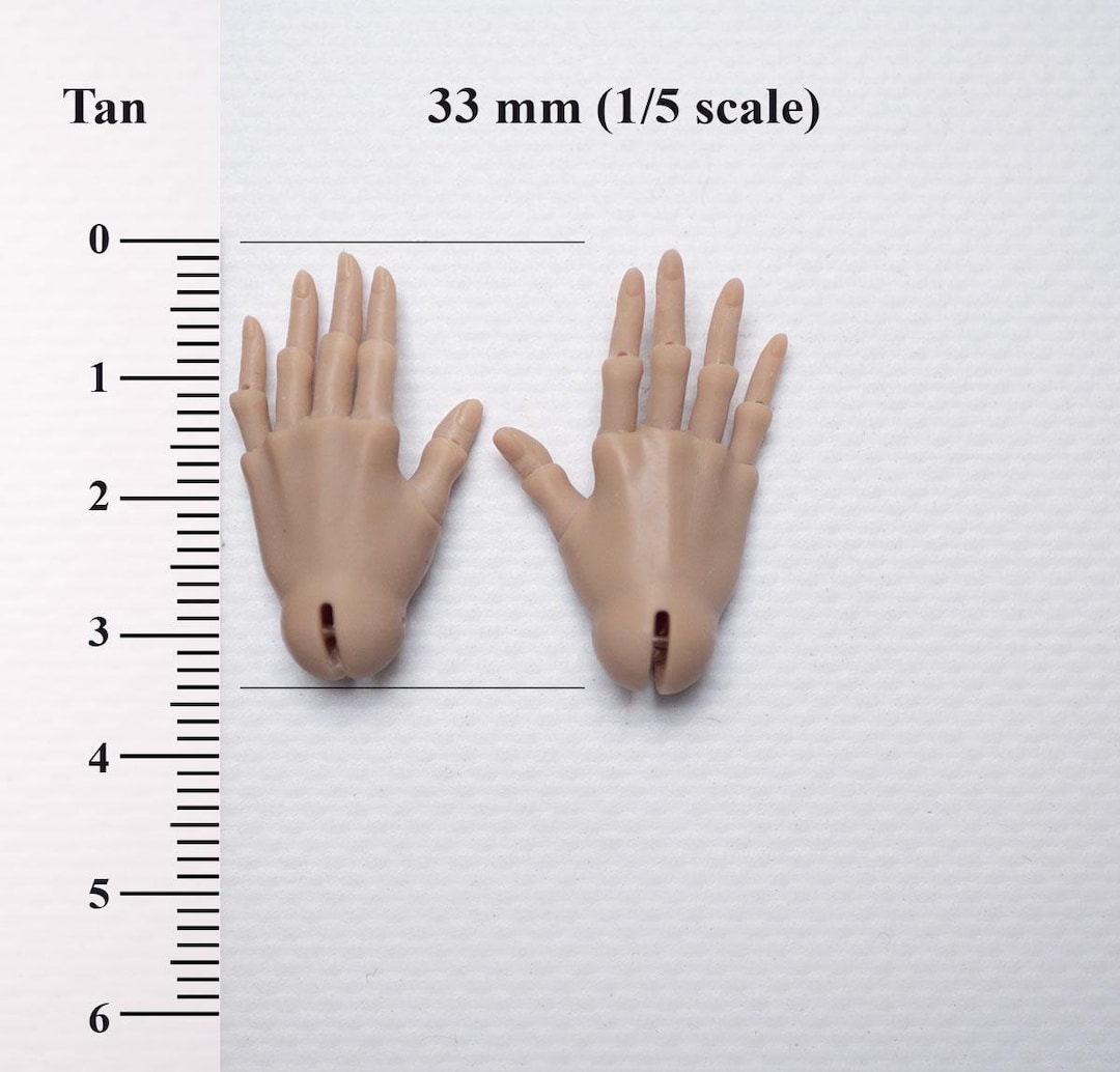 BJD Hands 1:5 Tan (articulated Fingers) - Etsy
