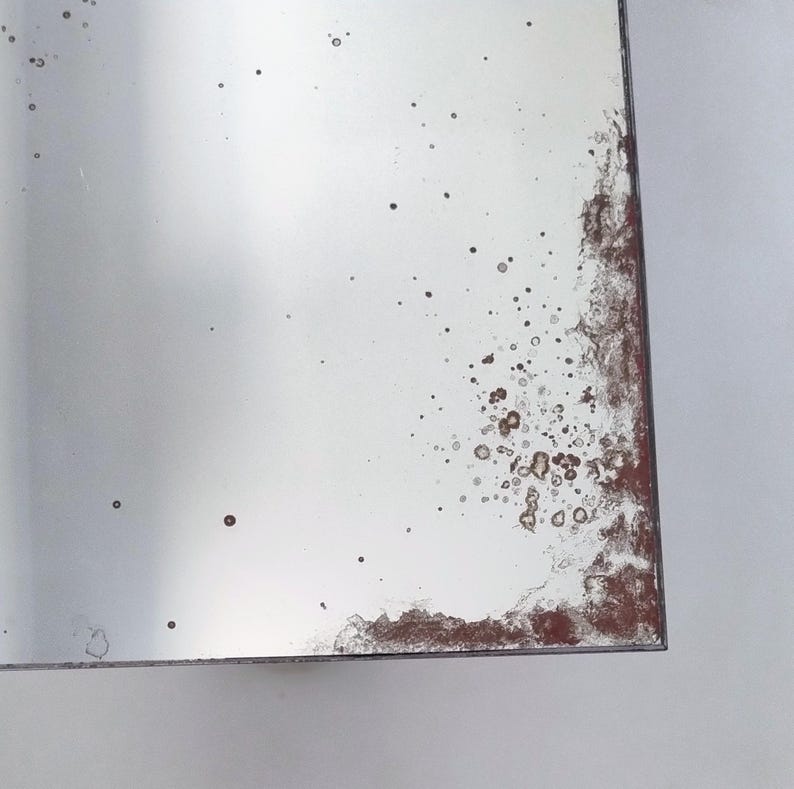 Antiqued Mirror Tiles - Red Tone - Handcrafted, Customisable - Etsy