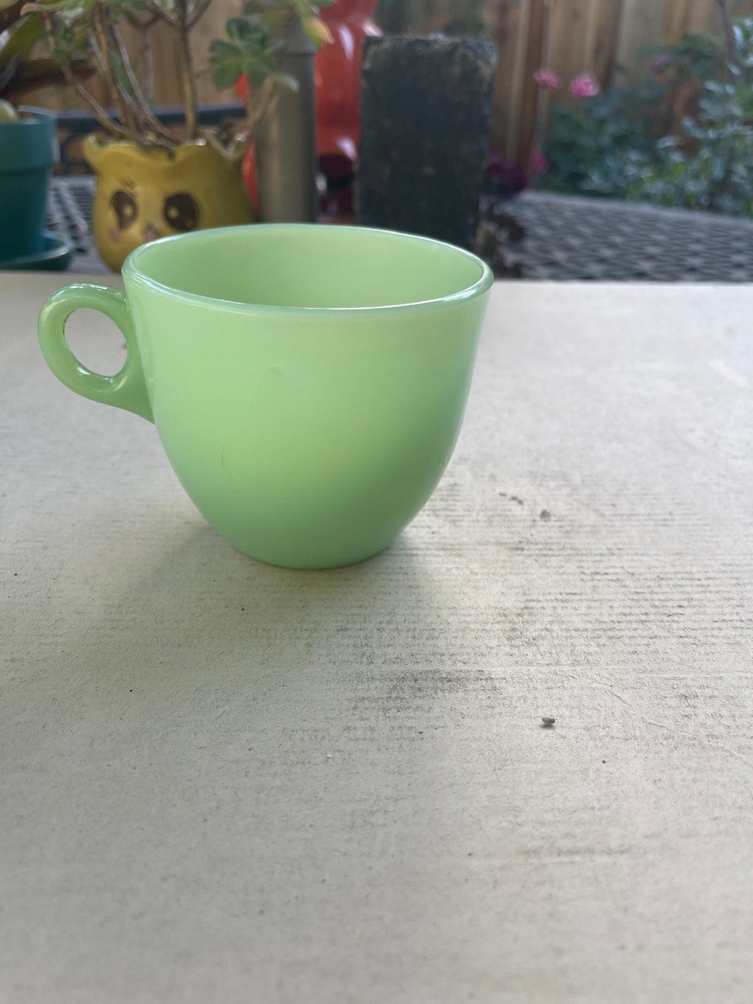 Fire King Jadeite Restaurant Ware "c" Handle Cup With Mark 1948 - 1950 Vintage - Etsy