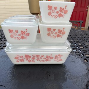 Pyrex Pink Gooseberry Refrigerator Set - Etsy
