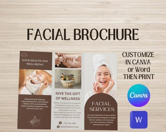 Facial Brochure, Facial Treatments Flyer, Facial Forms, Poster ...