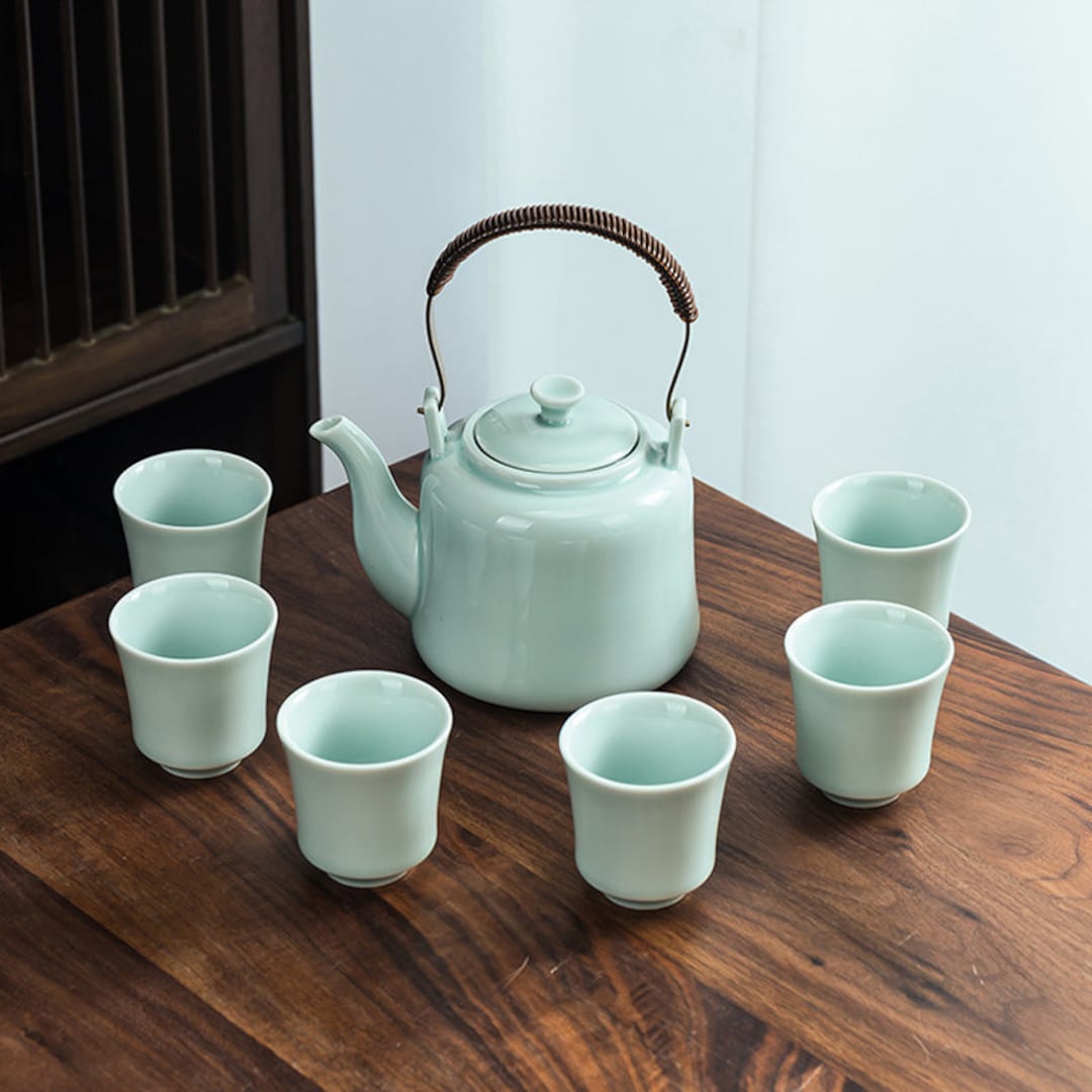 Celadon Tea Set Kung Fu Tea Set Tea Set Retro Tea Set Teapot and Cup ...