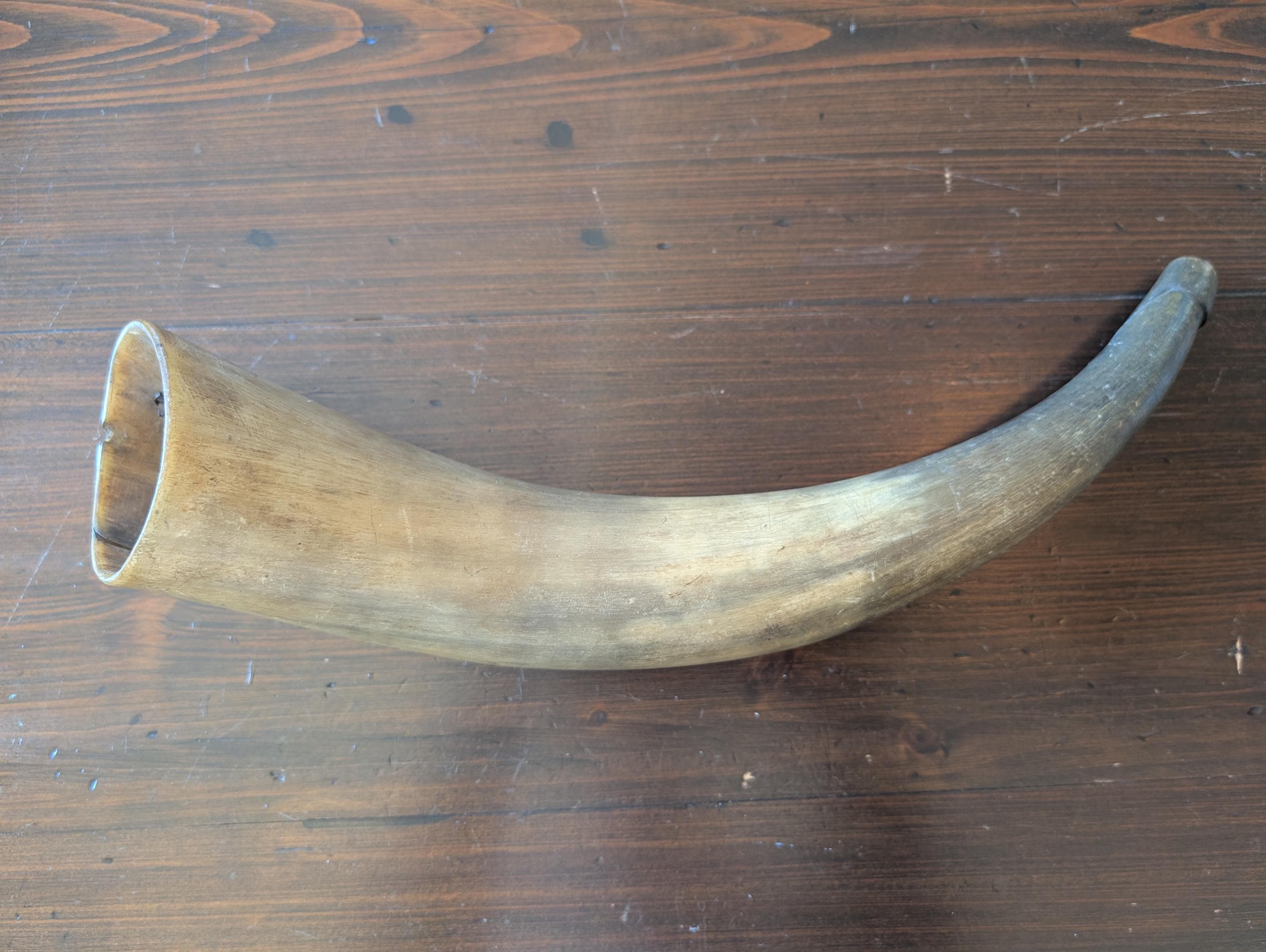 Native American Plains Indian 1800s Powder Horn With Decorative ...