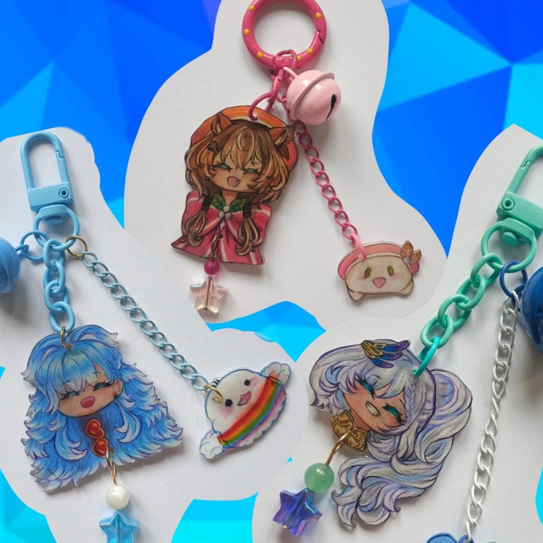 Hololive Keychains • ID Hololive Indonesia - Etsy Australia