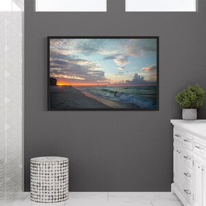 Beach Sunrise, Florida Sunrise, Large Wall Art, Home Decor, Canvas Art ...