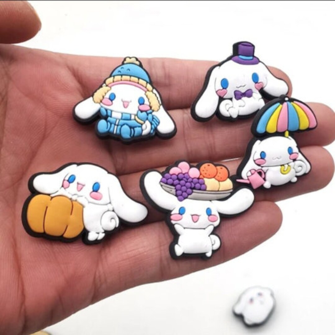 Mix of 10 Kawaii Miniso Cinamon Pink Jibbitz Shoe Charms Set of 10 ...