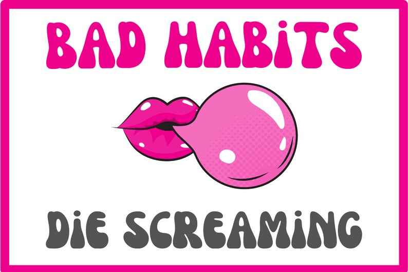 Taylor Swift Patch Sticker Bad Habits Die Screaming TTPD Swiftie Fan ...