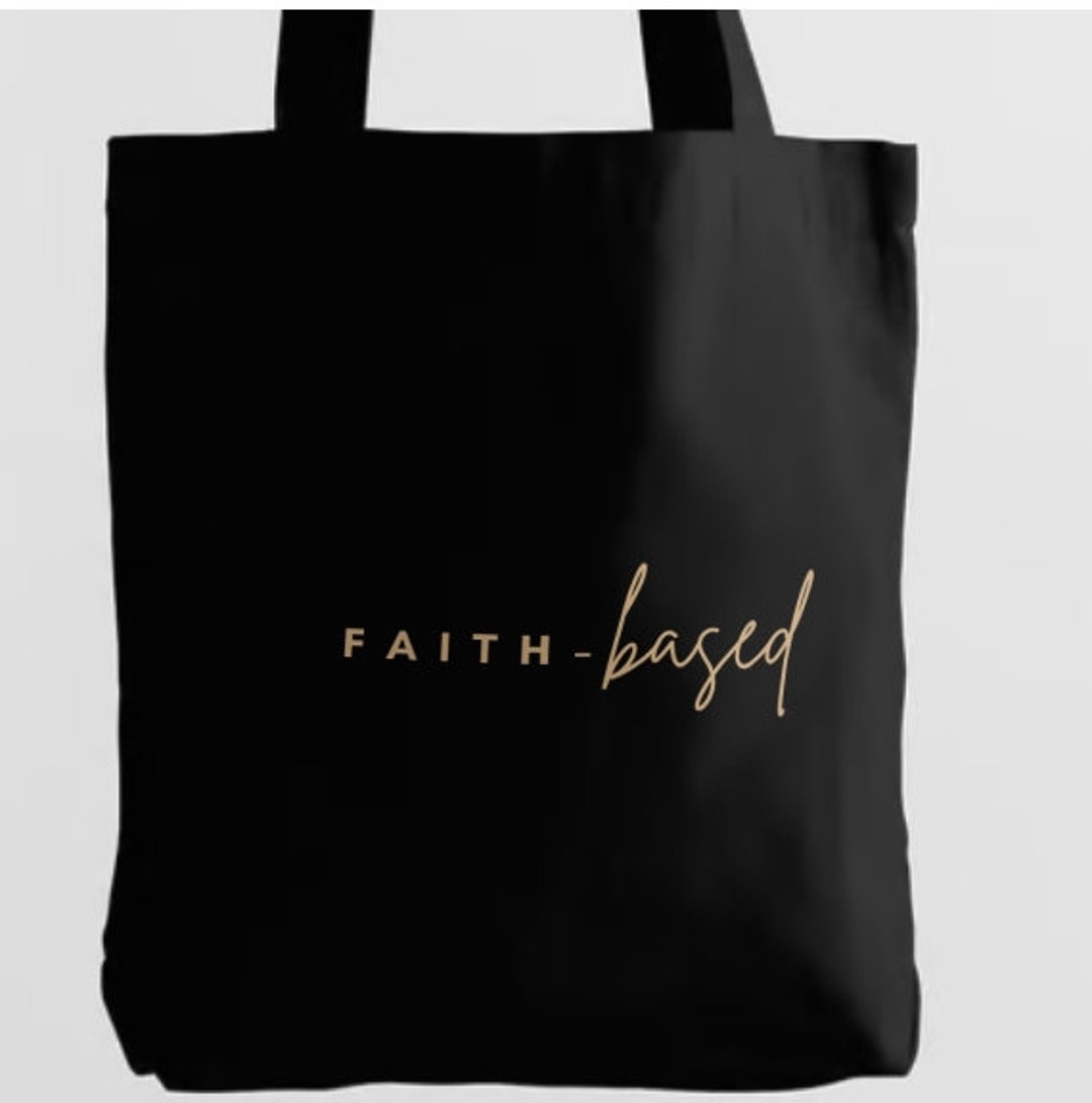 Faith-based Tote Bag Black - Etsy