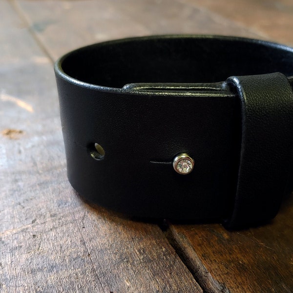 Leather Belt Cuff - Etsy