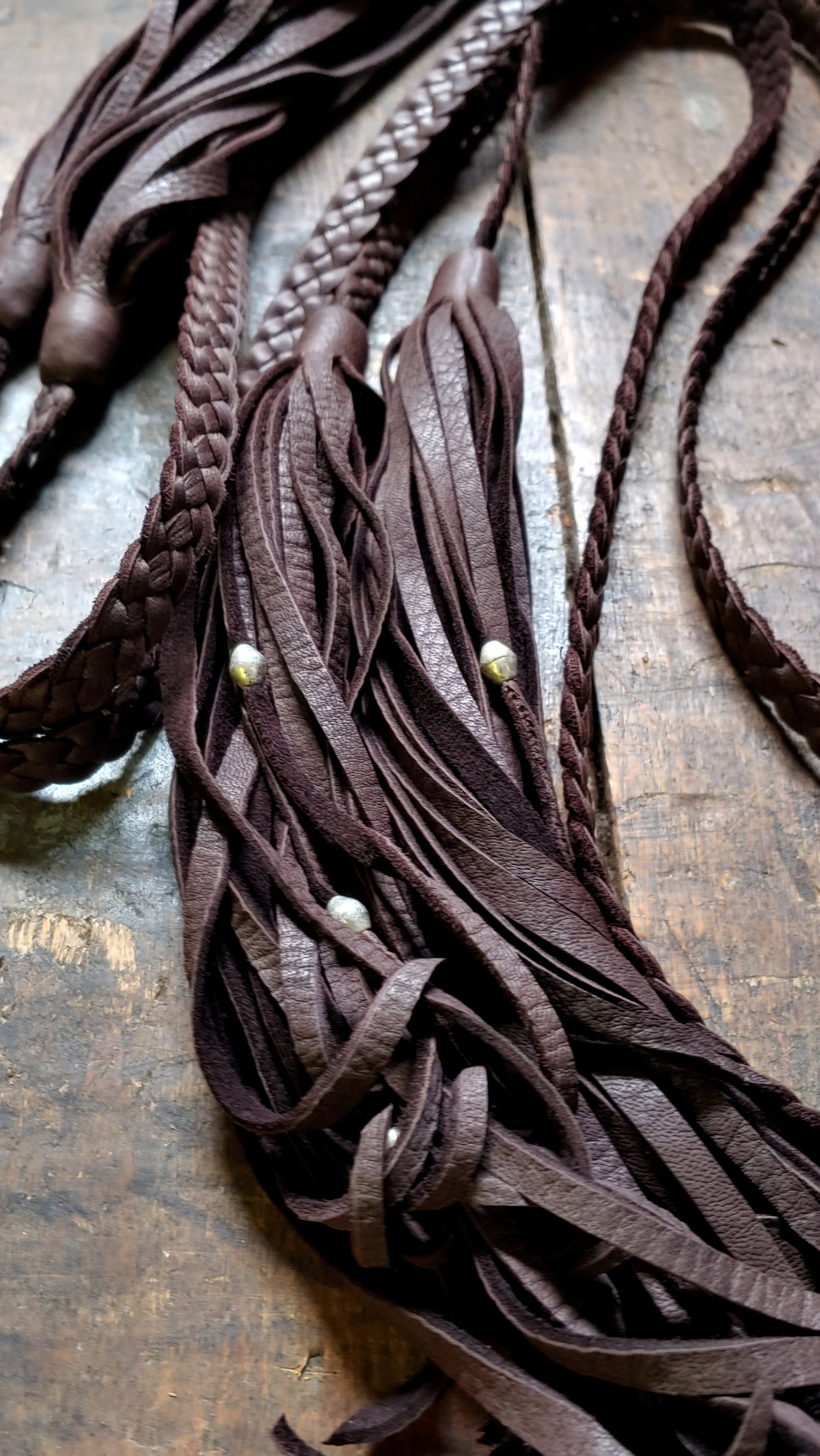 Leather Bikini Top; GOAT SUEDE, Braided Deerskin Ties, Tassels, African ...