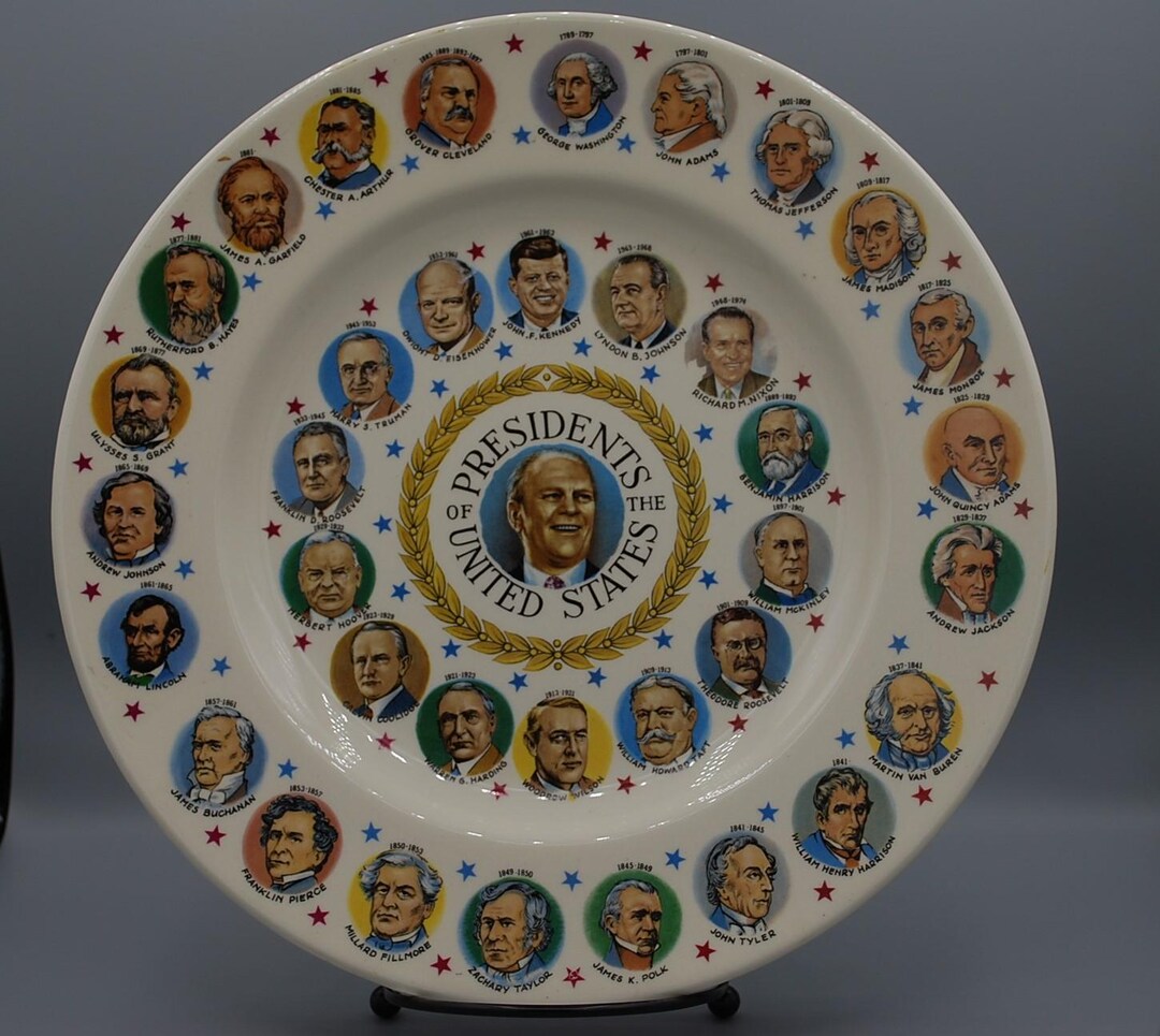 Presidential Commemorative Plates - Etsy
