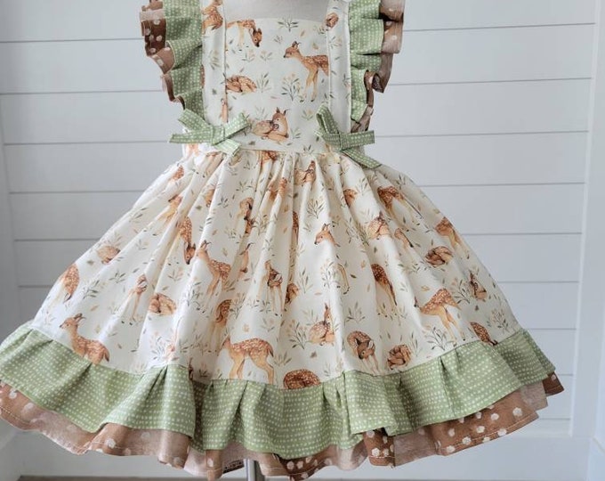 Deer Dress Girls Deer Dress Baby Deer Dress One Deer Ful - Etsy