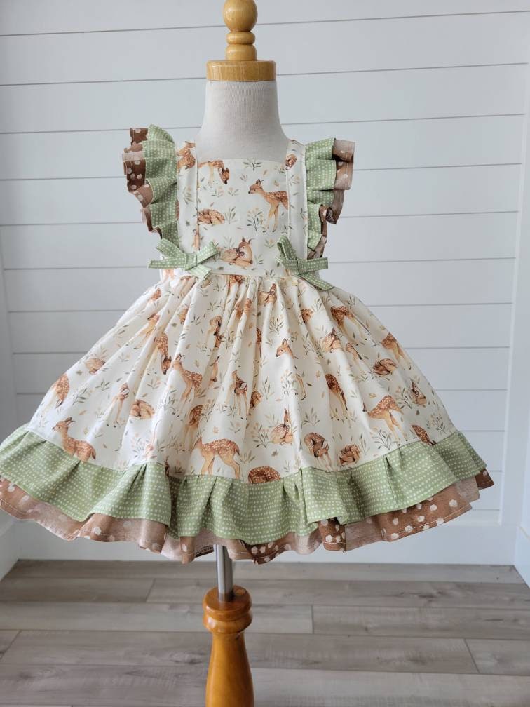 Deer Dress Girls Deer Dress Baby Deer Dress One Deer Ful - Etsy