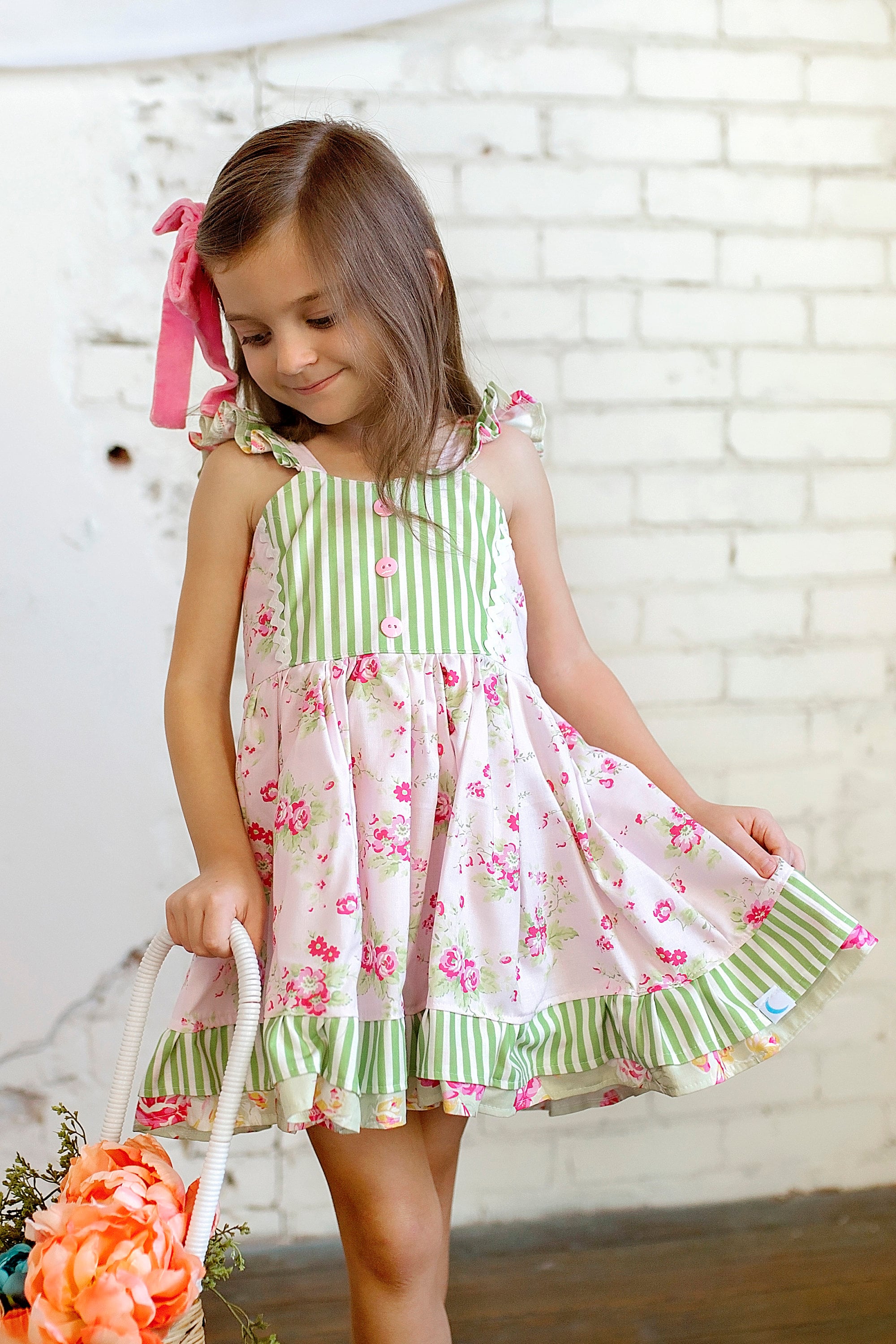 Girls Easter Dress, Girls Spring Dress, Girls Floral Dress, Flower Girl ...