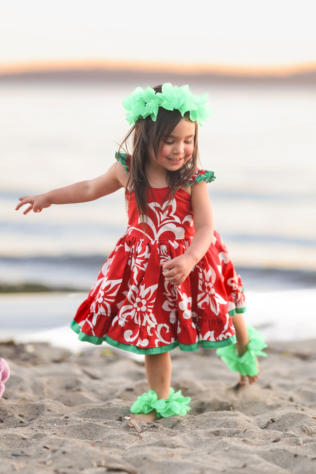 Girls Lilo Dress, Ohana Dress, Lilo Inspired Dress, Girls Polynesian ...