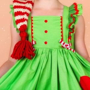 Girls Grinch Dress, Grinch Inspired Dress, Girls Christmas Dress, Baby ...