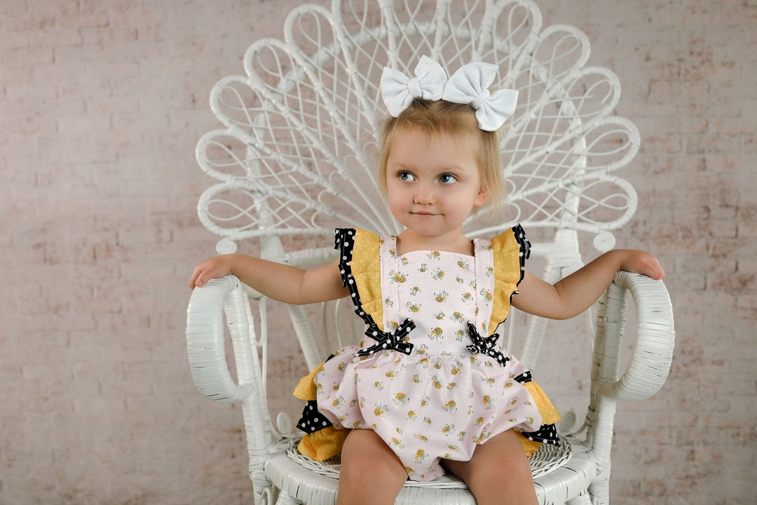 Baby Bee Romper, Bee Outfit, Happy Bee Day, Baby Romper, Bumblee Romper ...