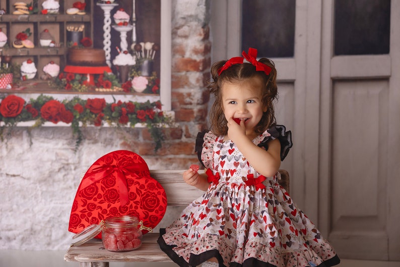 Girls Valentine Outfit, Girls Valentine Dress, Heart Dress, Valentine ...