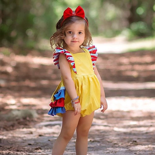 Princess Romper Princess Inspired Romper Snow White Snow - Etsy