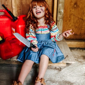 Girls Chucky Costume, Cute Chucky Costume, Child's Play Costume, Girls ...