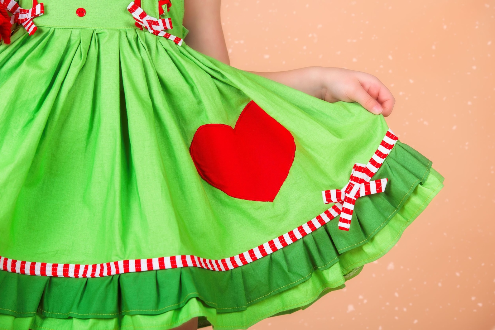 Girls Grinch Dress, Grinch Inspired Dress, Girls Christmas Dress, Baby ...