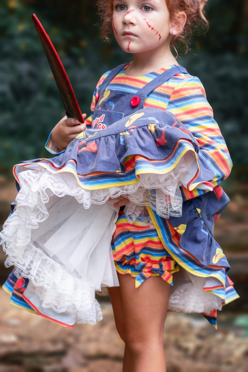 Girls Chucky Costume, Cute Chucky Costume, Child's Play Costume, Girls ...