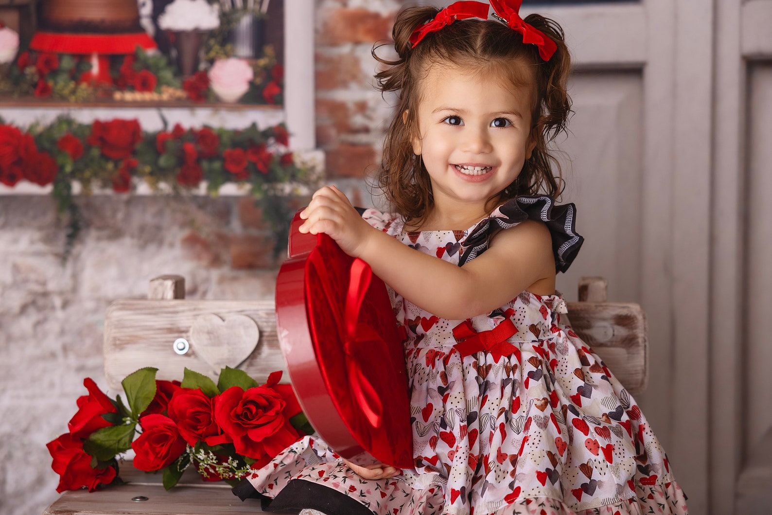 Girls Valentine Outfit, Girls Valentine Dress, Heart Dress, Valentine ...