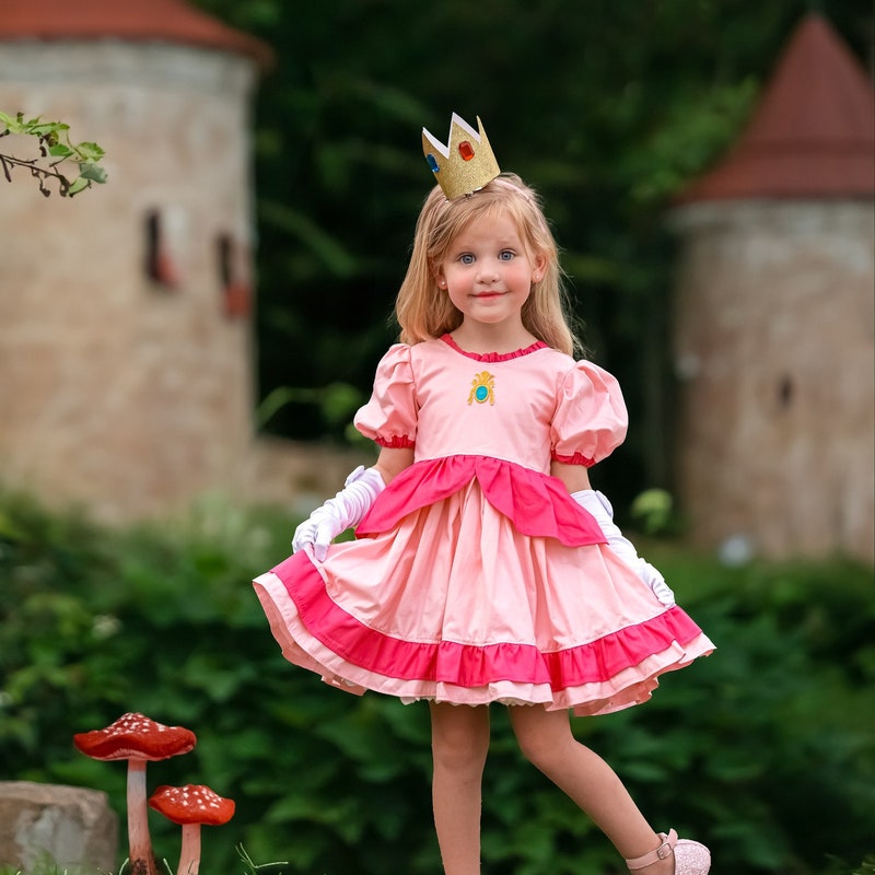 Princess Peach Dress - Etsy