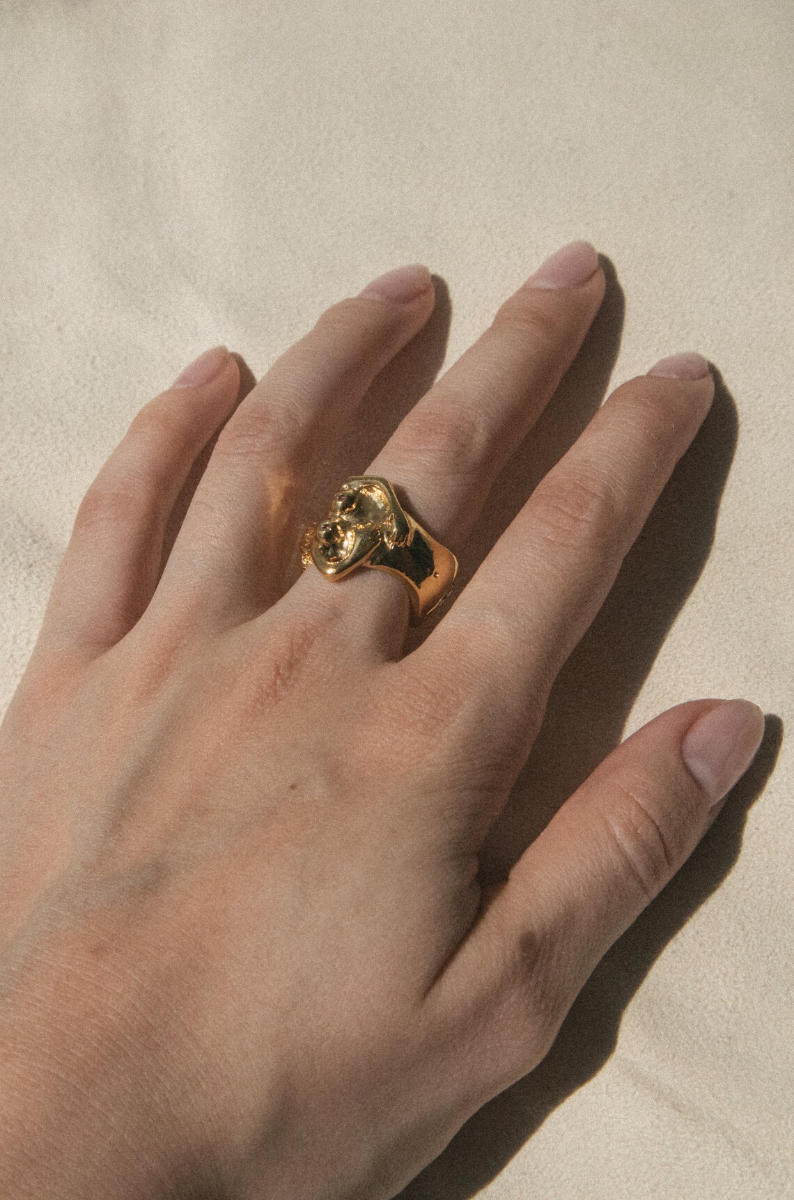 Woman Body Shape Ring, Gold Woman Body Ring, Statement Woman Ring ...