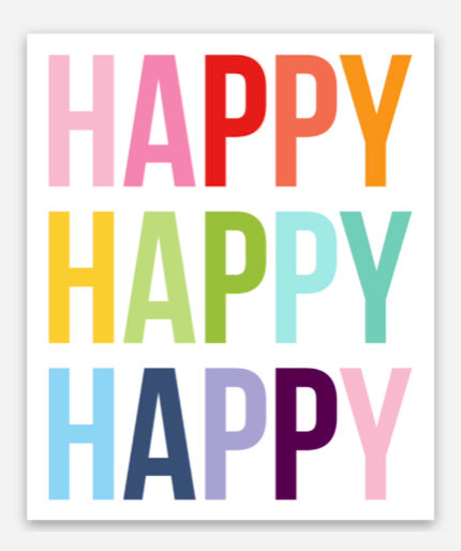 Happy Stickers | Etsy
