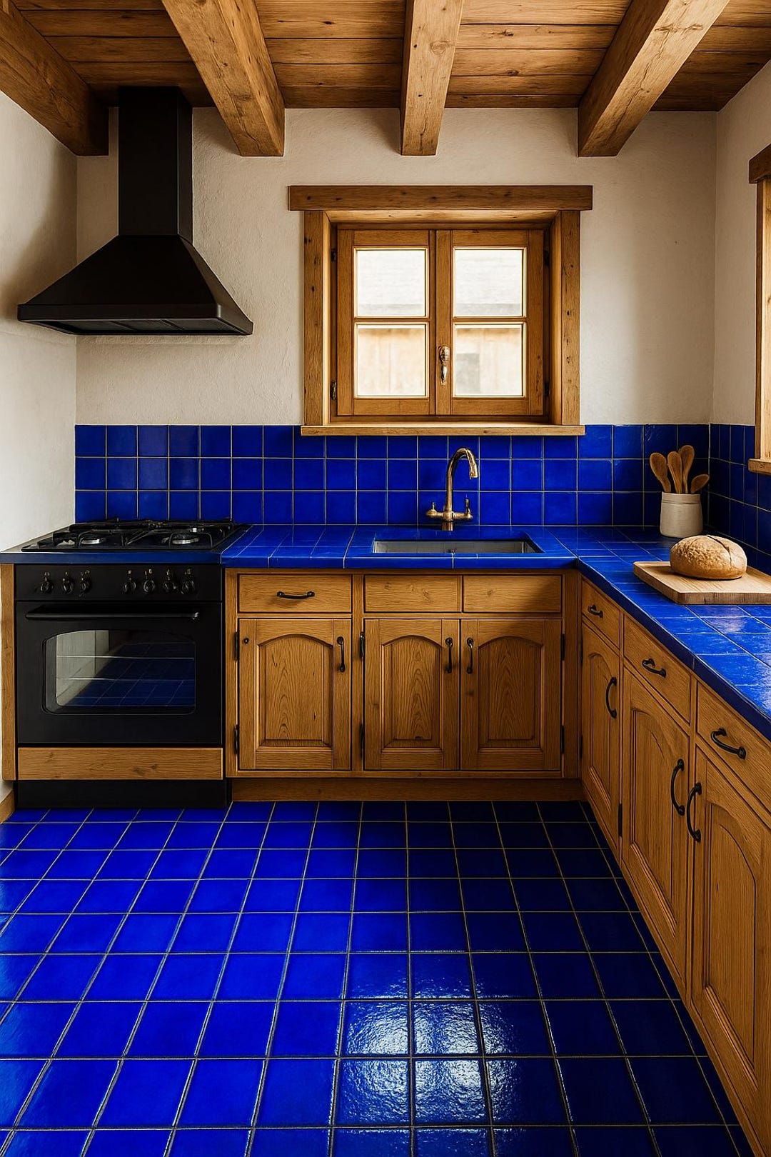 Handmade Cobalt Blue Talavera Tiles – Set of 50 | Mexican Luxury Wall ...