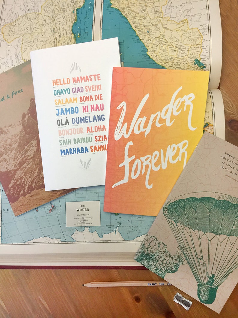 Wander Forever Sketchbook, Traveler Gift, Wanderlust, Travel Journal ...