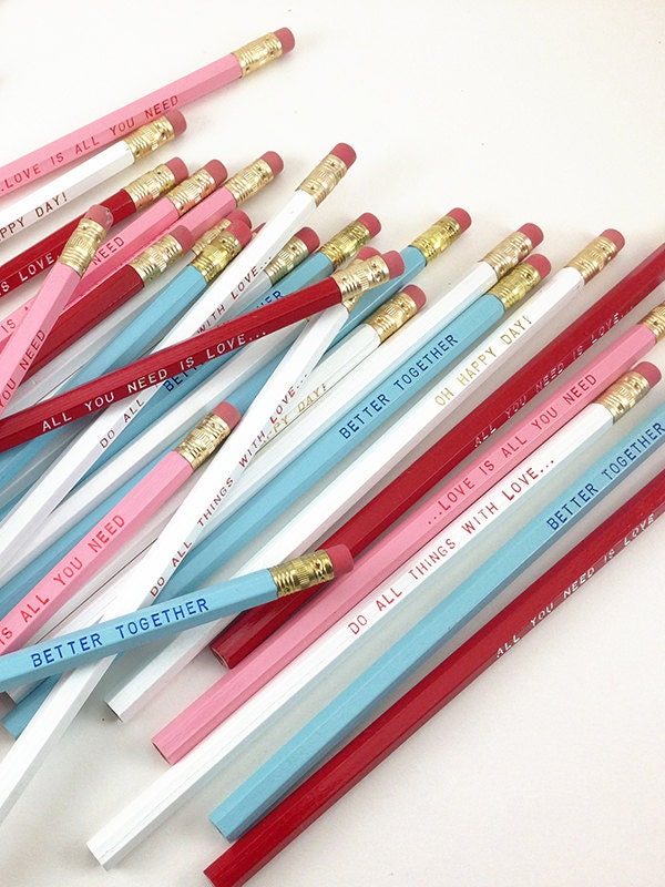 It's a Love 12 Pencil Set Better Together You're - Etsy
