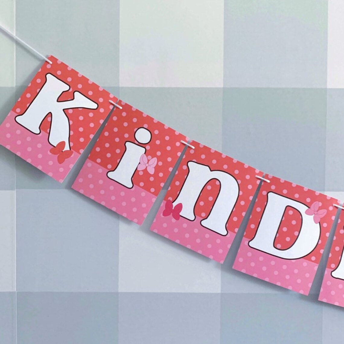 Minnie Mouse Garland Party Decoration, Disney Party, Disney Decor ...