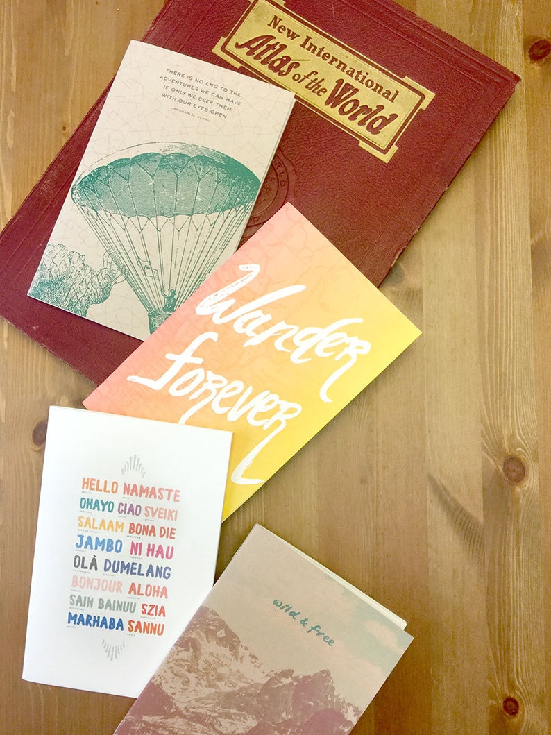 Wander Forever Sketchbook, Traveler Gift, Wanderlust, Travel Journal ...