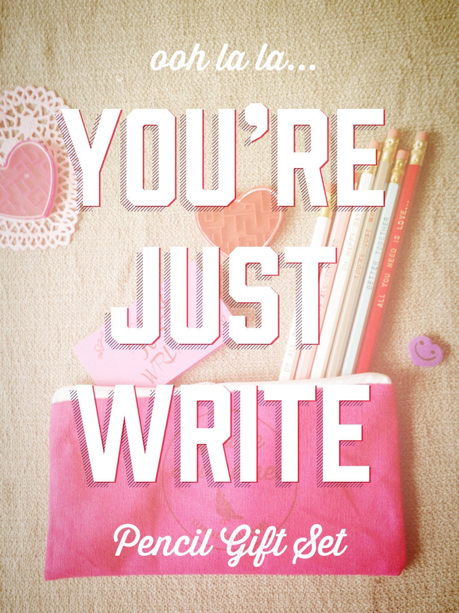 You're Just Write Pencil Gift Set Makes a Great - Etsy