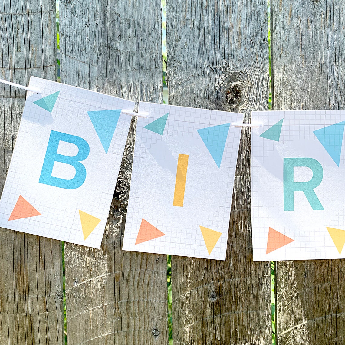 Throwback Birthday Garland, Ready to Hang Decoration, Throwback Party ...