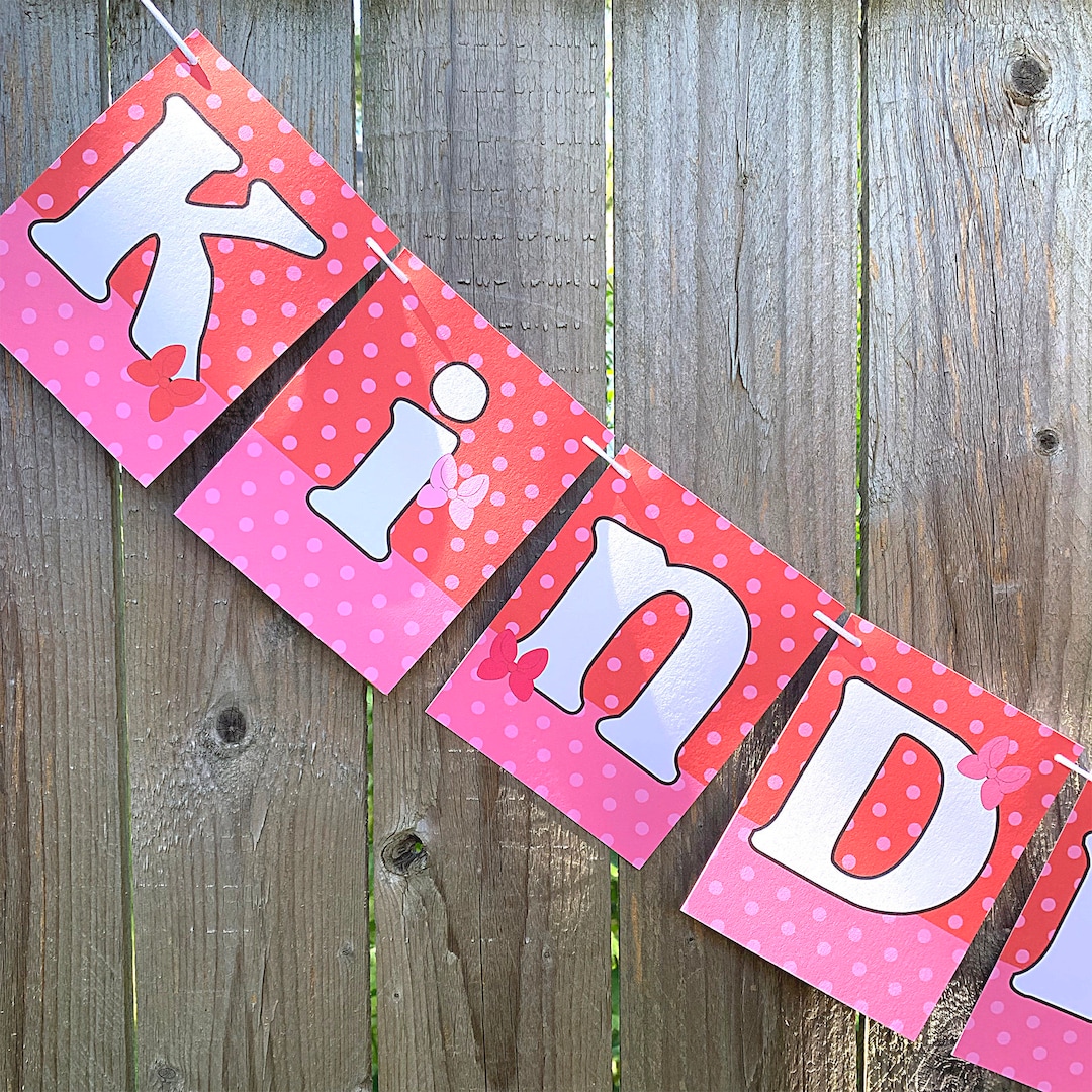 Minnie Mouse Garland Party Decoration, Disney Party, Disney Decor ...