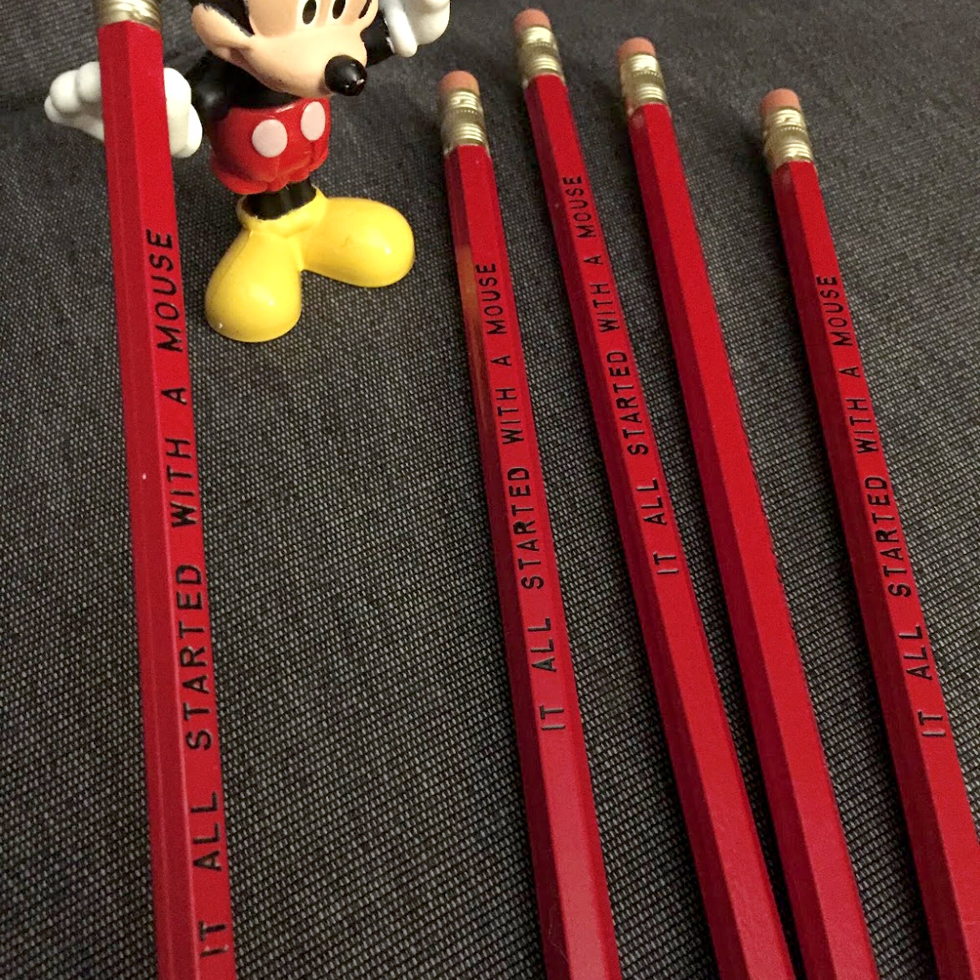 It All Started With a Mouse Engraved Pencil 6 Pack, Earmark Pencils ...