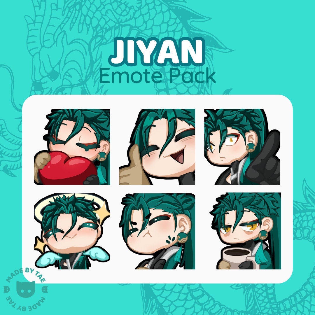 Jiyan Emote Pack / Twitch / Free 1000px Version / Cute Jiyan From ...