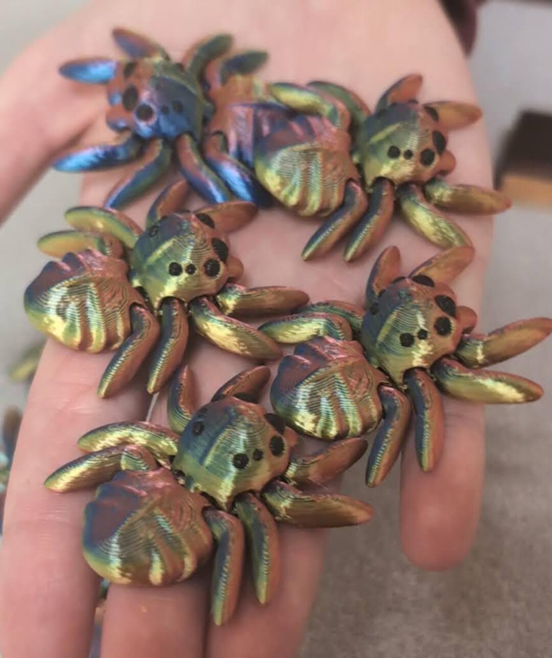 Single Halloween Spider Decorations Movable 3D Printed Articulating ...