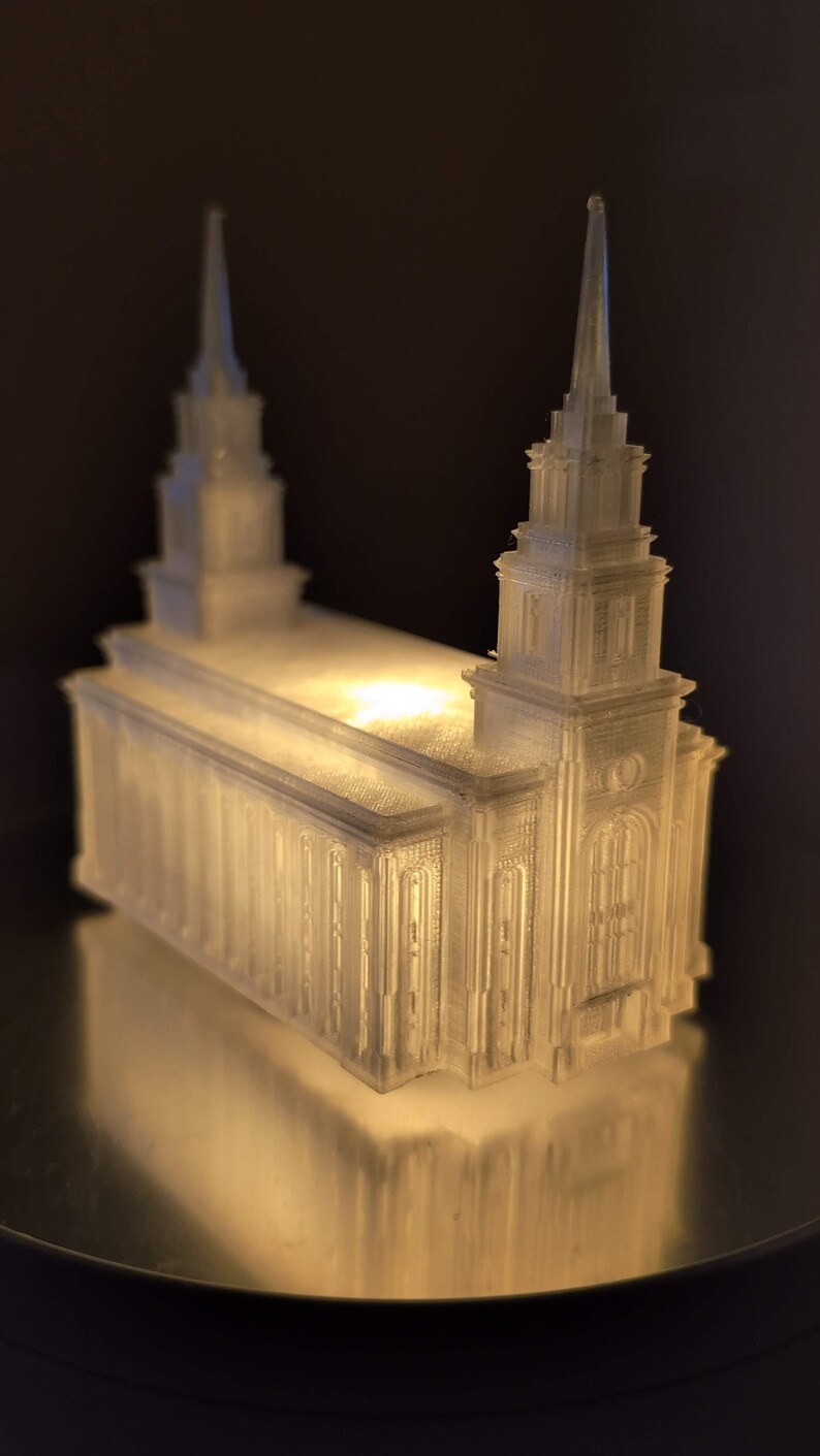 LDS Temple Nightlight 3D Printed Future Missionary Childrens Nightlight ...
