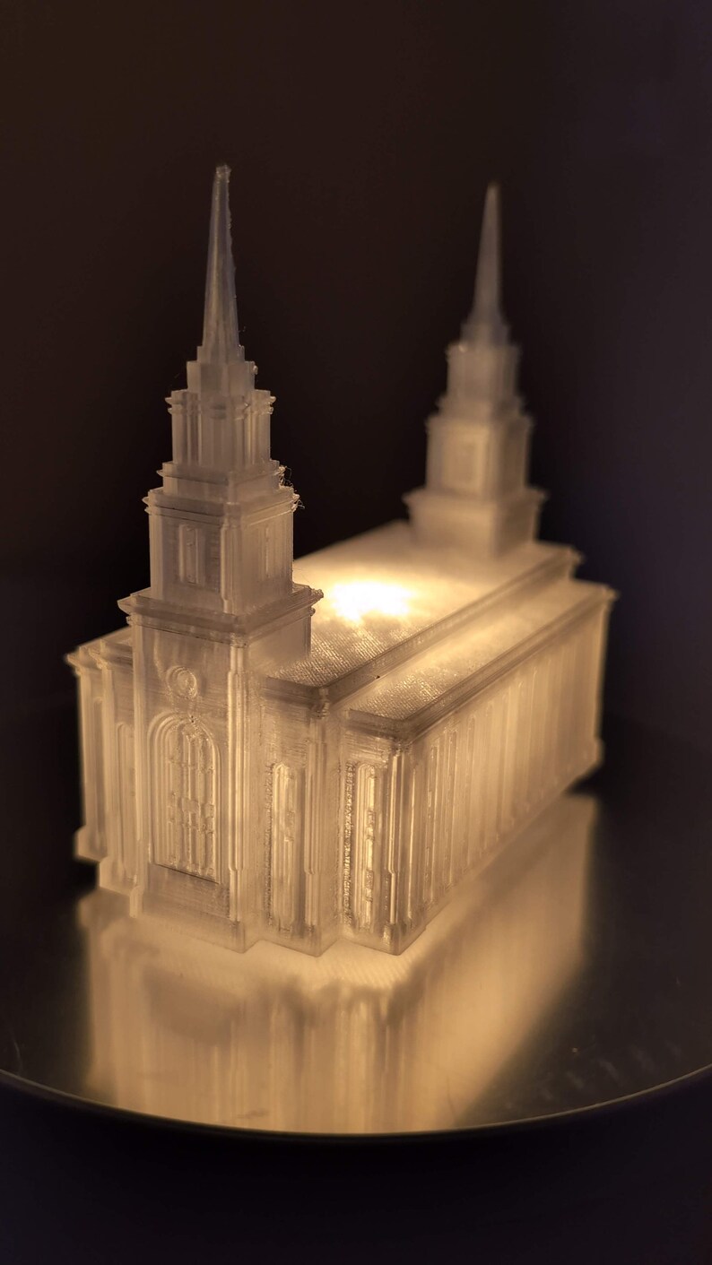 LDS Temple Nightlight 3D Printed Future Missionary Childrens Nightlight ...