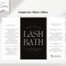 Lash Shampoo Label Template: Editable Lash Bath Sticker (canva) - Etsy