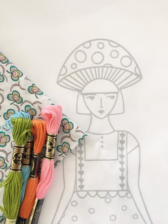 MIMI Doll Embroidery Pattern | Etsy