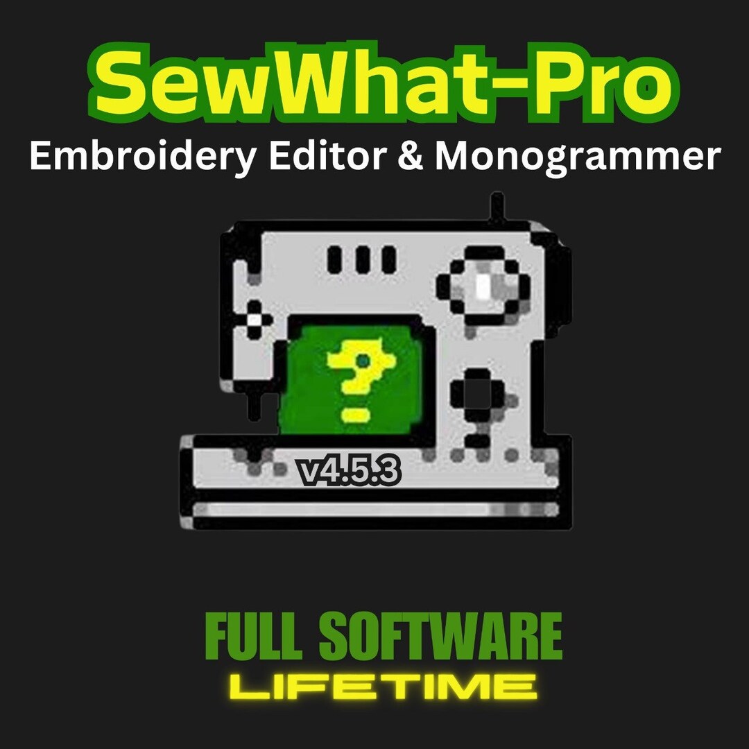 Sewwhat-pro Machine Embroidery Editing Software SWP Sew What Pro - Etsy