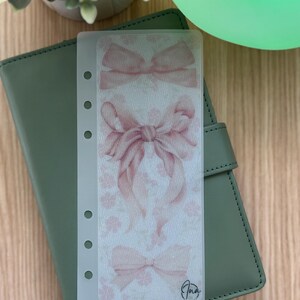 A6 Cash Binder Decorative Bookmark | Bow-tiful Collection | Matte ...